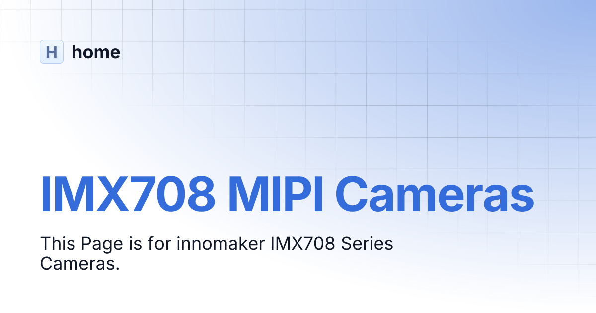 IMX708 MIPI Cameras | home